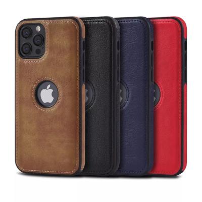 Cina Copertina per telefono cellulare resistente agli graffi e morbida per iPhone 14 Pro Max Classic Casse in cuoio PU di lusso in vendita