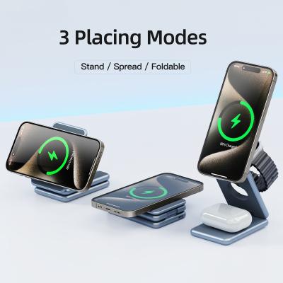 Cina Caricabatterie senza fili per cellulari magnetici portatili con design pieghevole e ingresso 9V/2A in vendita
