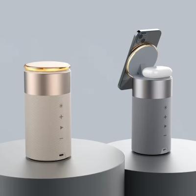 China 15W Wireless Charger Magnetic Mobile Phone Holder Speaker Chargers with QC3.0 Function for sale
