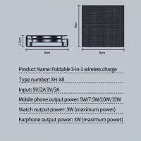 China Foldable 3-1 Wireless Charger Station for Multi Device Smart Charging for sale