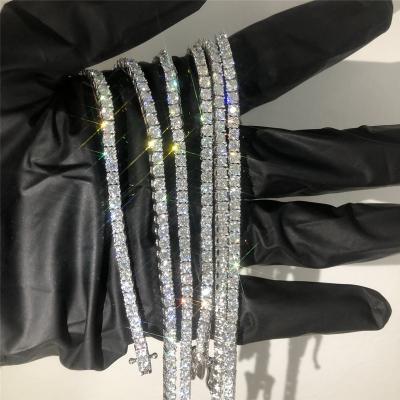 Cina catena di tennis di Moissanite della collana di tennis di 3mm 5.0mm Moissanite per nozze in vendita
