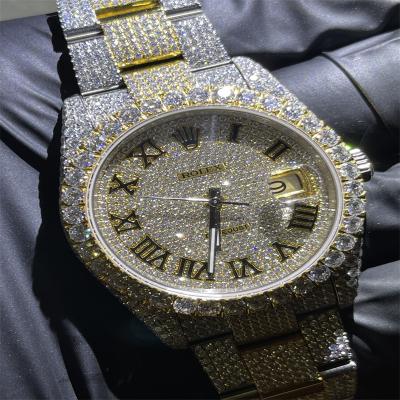 China DEF  Moissanite Watch  Full Bussdown  Iced Out Diamond Watch for sale