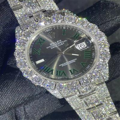 China Luxury Design Moissanite Watch  OEM Diamond Watches For Men for sale