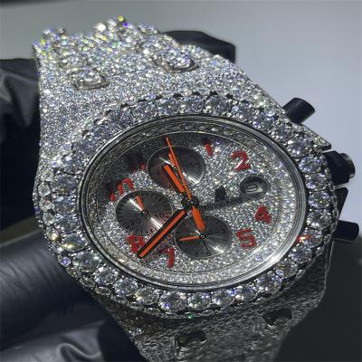 China Hip Hop Luxury Moissanite AP Watch TNT Automatic Mechanical Watches for sale