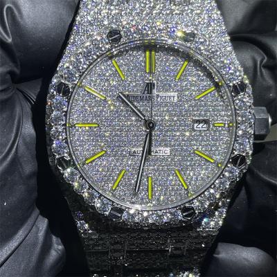 China Natural Hip Hop Moissanite AP Watch for sale