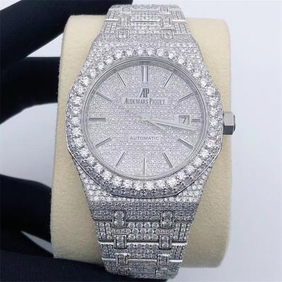 China Royal Moissanite AP Watch GRA Iced Out Luxury Mechanical Watch for sale