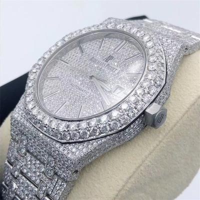Cina resistente di acqua 3Atm ghiacciato verso l'esterno l'orologio VVS1 originale Buss di Moissanite giù l'orologio in vendita