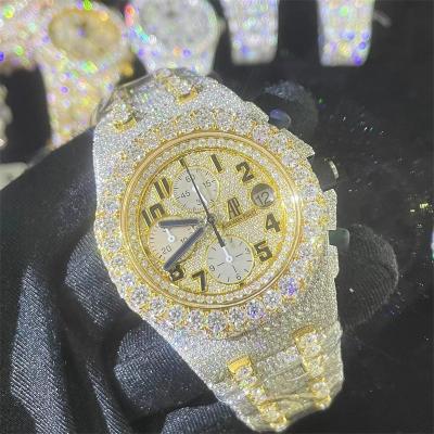 China Bling Bustdown Moissanite AP Watch for sale
