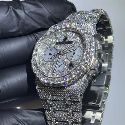 Cina L'orologio meccanico di Moissanite dell'uomo di Bocarman per gli uomini 100% supera la prova Diamond Pen in vendita