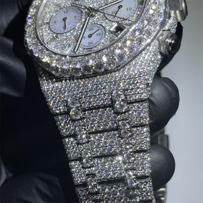 Cina L'orologio meccanico di Moissanite dell'uomo di Bocarman per gli uomini 100% supera la prova Diamond Pen in vendita