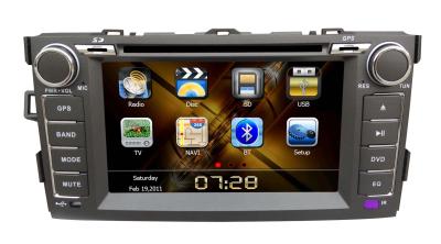 China 2din 8 Inch Tft Lcd Toyota 2012 Coralla Car Navigation Multimedia Dvd Player Cr-6211 for sale