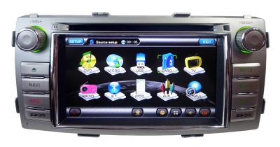 China 2din 8 Inch Toyota Hilander Car Navi Multimedia Dvd Player With Dvb-t / Bt / Ipod / Gps-Cr-7120 for sale