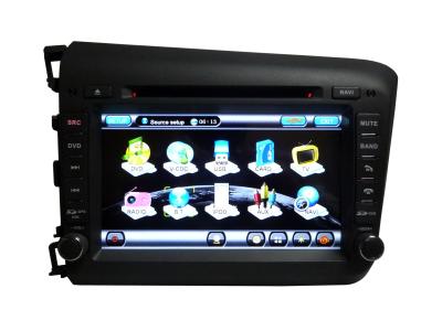 China 2012 Honda Civic car dvd players with Bluetooth Navi 6 CDC Virtua Touchscreen for sale