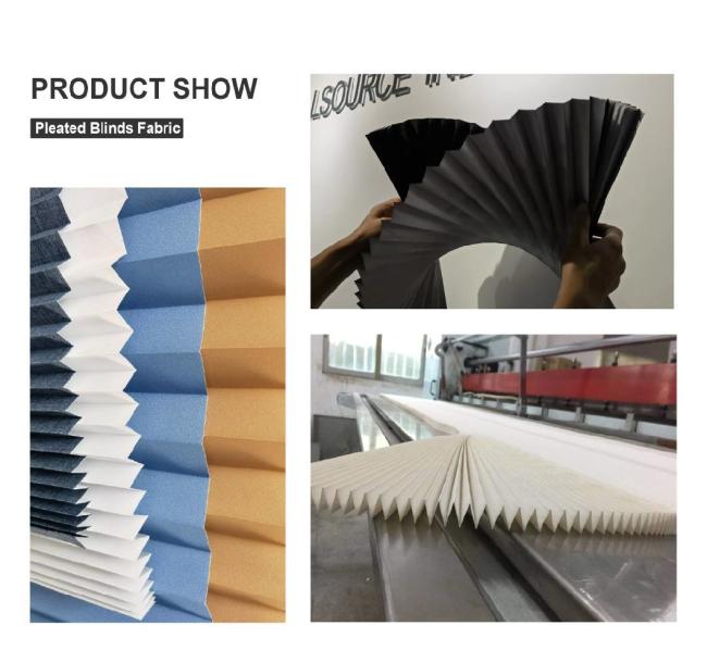 Colorful Pleated Blinds Fabric for Vibrant Window Coverings