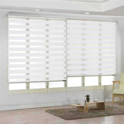 China Grey Indoor Blinds Zebra Roller Blind for Day and Night Wholesales OEM Shipping Cost for sale