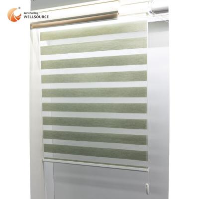 China Highly Customizable Polyester Zebra Blinds for Indoor House Heat Insulation Included for sale