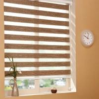 China Contemporary Design Style Customized Request Blackout Window Zebra Blinds for Study for sale