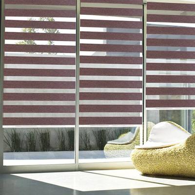 China Electric Solar Shading Window Blind Horizontal Zebra Blinds for Excellent Performance for sale
