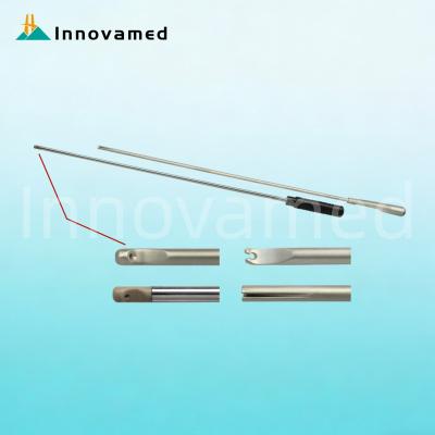 China 5x330mm Different Tips Laparoscopic Knot Pusher With Metal And Plastic Handles for sale