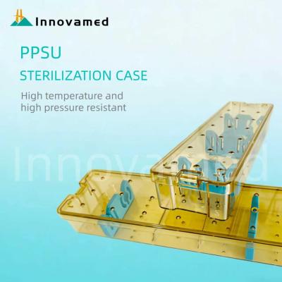 China High Grade PPSU Sterilization Case Surgical Sterilization Trays Precision Protection for sale