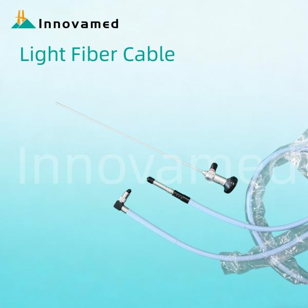 Quality Premium Medical Fiber Optic Cable with High-Purity Glass Fibers for Autoclave Sterilization and Universal Connectors for sale