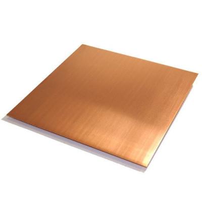 China Rectangular C51000 1mm Copper Sheet Surfaces Decoration Customized Size for sale