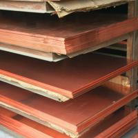 China 1000*2000mm Decorative Copper Sheets Red Rectangular T2 High Corrosion Resistance for sale