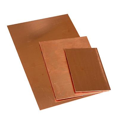 China Rectangular C51000 1mm Copper Sheet Surfaces Decoration Customized Size for sale