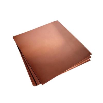 China Helder oppervlak Rood Puur 1 mm koperplaat 1000 mm-6000 mm Voor het afdrukken Te koop