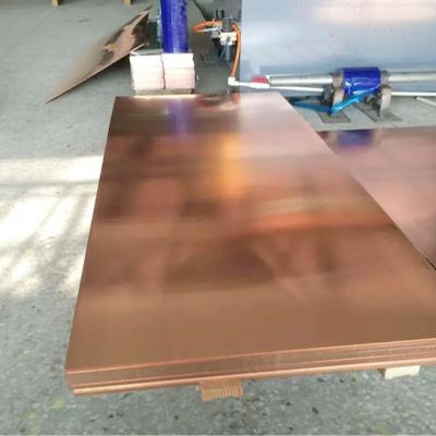 China Koud/warm gewalst gepolijst koperen plaat 2 mm 1000 mm-6000 mm lengte Te koop