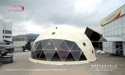 China diameter 11m geodesic dome tent with steel frame and PVC cover for sale