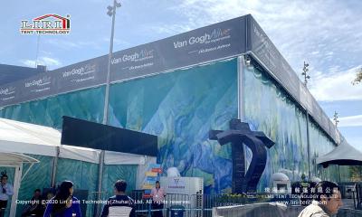 China 25x50M Thermo Inflation Roof Flattop Outdoor Event Showroom Tent for Art Show for sale