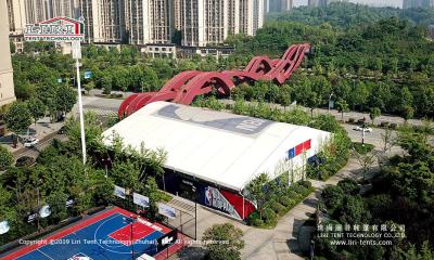 China 35m Outdoor Aluminum Structure Arch Sport Basketball Court Tent for sale