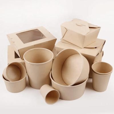 China Biodegradable PLA Coated Paper Salad Bowl With FSC Certified for sale