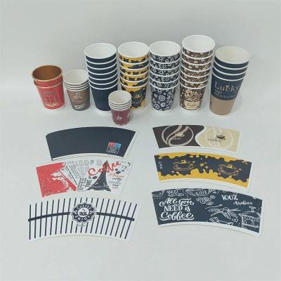 Customizable Paper Cup Fans for  Disposable paper cups with Flexographic Printing