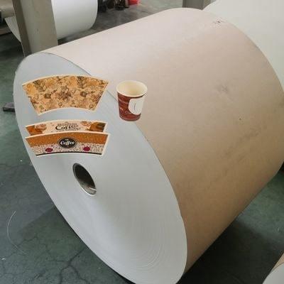 China PE Coated greaseproof paper roll for beverage paper cups for sale