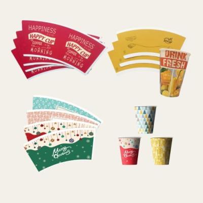China Factory Direct Wholesale Disposable Waterproof Paper Cup Fans for sale