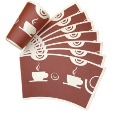 China Paper Cup Blanks For Paper Cups 2oz 4oz 6oz 8oz Flexographic Printing With Single PE Coated for sale