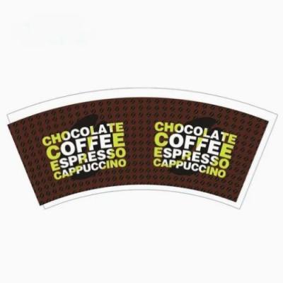 China 4oz/6.5oz/7oz/8oz/9oz/10oz/12oz/16oz/20pz/22oz Papel de Copo Fan PE PLA Papel Revestido Indonésia Fabricantes de Papel à venda
