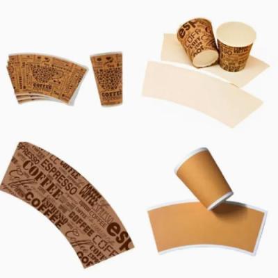 China Substituição de leque de copo de papel com revestimento aquoso PE PLA Materiais Leque de copo compostável para fazer copos de papel enrolados à venda