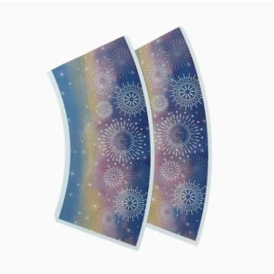China Food Grade Odorless Smooth Custom Luxury Paper Cup Fan for Raw Material Warehouse for sale
