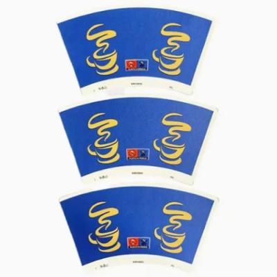 China 5oz 6oz 7oz 8oz Disposable Single Double Wall Blanks Paper Cup Fan Customized Logo for sale