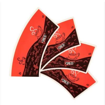 China Biodegradable Custom Printed Single Double Wall Green Paper Cup Fan Take Away Disposable Personalized Paper Coffee Cups for sale