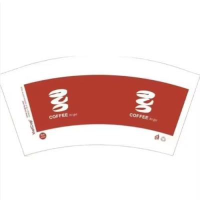 China PE Coated Disposable Paper Cup Fan Featuring Multiple Paper Weights for sale