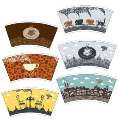 China Water Resistant Paper Cup Fan FSC Certified Wood Pulp Double Side PE Coating for sale
