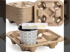 Biodegradável Disponível 4 Copo de Bebidas Carregador Com Segurança