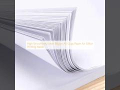 Papel de cópia A4 para escritório suave de 80 gramas com absorção de tinta perfeita