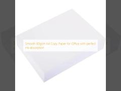 Papel de cópia A4 liso de 80 gramas para escritório com absorção de tinta perfeita