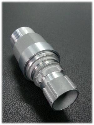 China Small RF Coax Connector Aluminium CNC Turning Parts For Marine Industry for sale