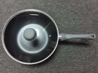 China Stamping Aluminum Cookware Sets /Wok with Lid /non-stick coating for sale